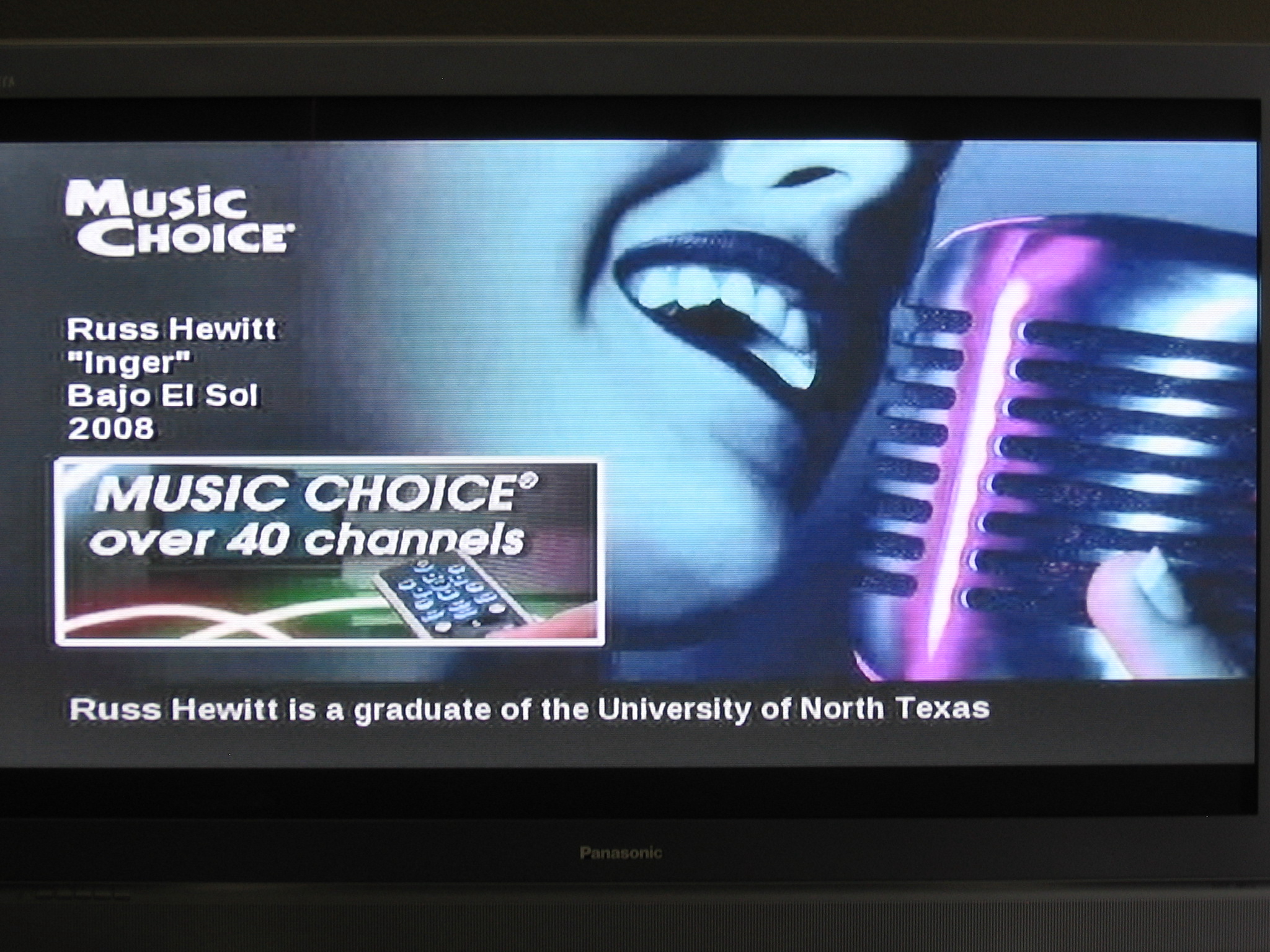 music choice ‘inger’ | Russ Hewitt